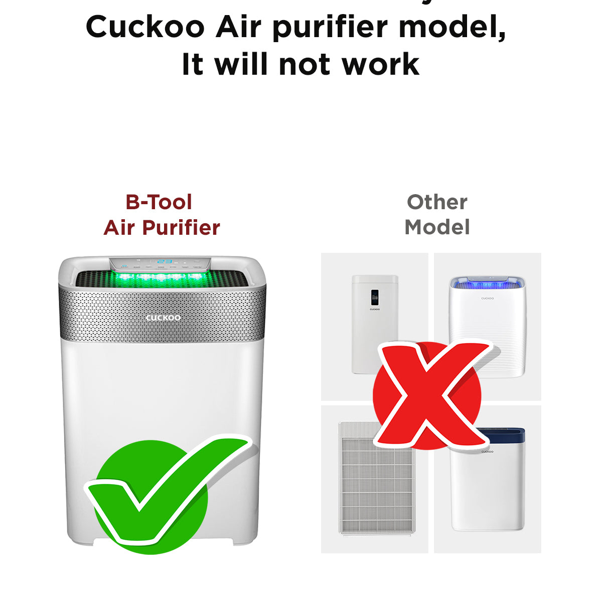 Replacement Filter for Cuckoo B Model HEPA Air Purifier | CACFS BDEHE ...